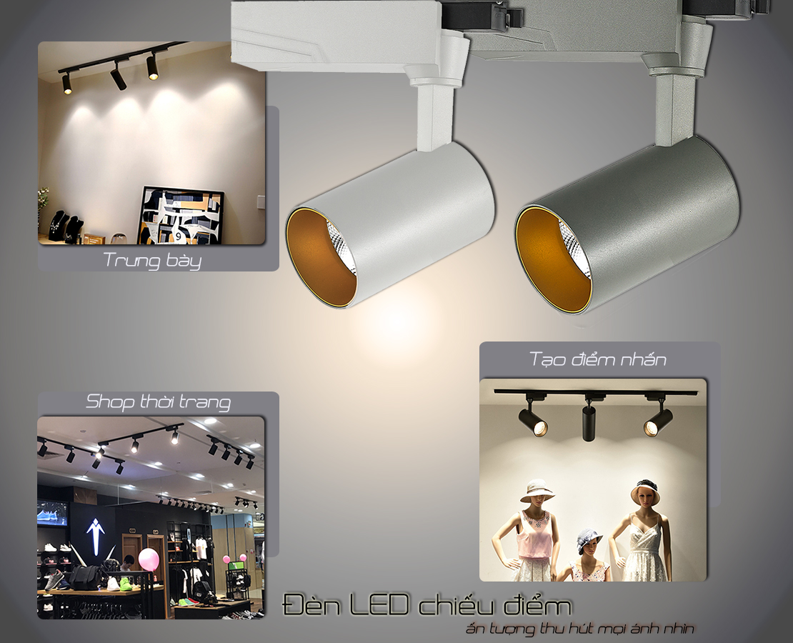 Đèn LED rọi ray nên sử dụng ở đâu?